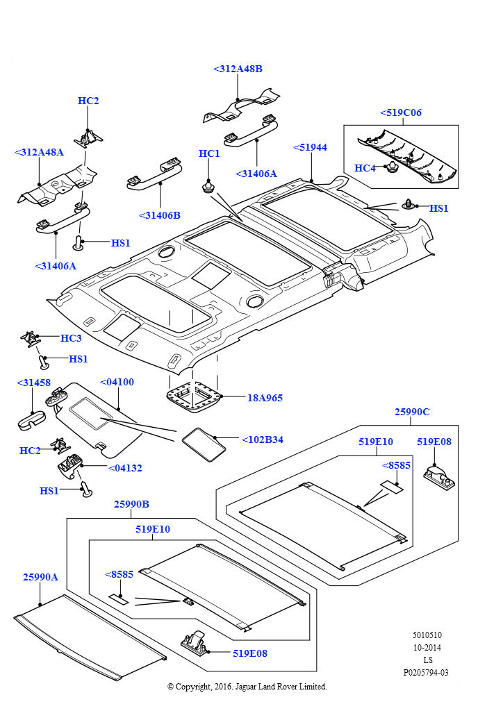 Потол.обшивка и солнцезащ.шторки Discovery 4 2010 - 2016, цены на ...